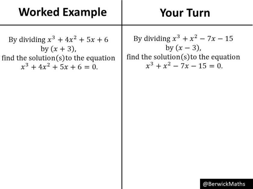 Algebraic Methods – BerwickMaths