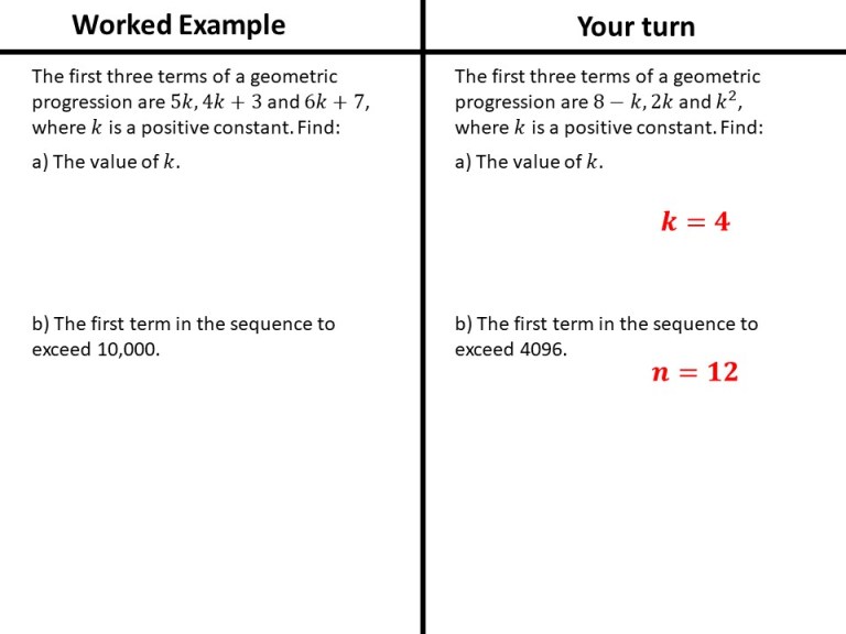 Sequences and series – BerwickMaths